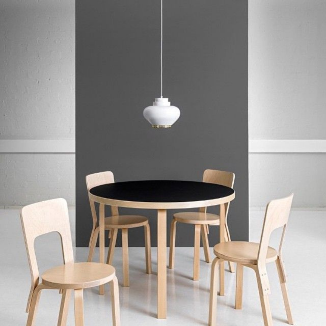 90A Table, Black Linoleum Artek by Alvar Aalto, 1935 - The biggest ...