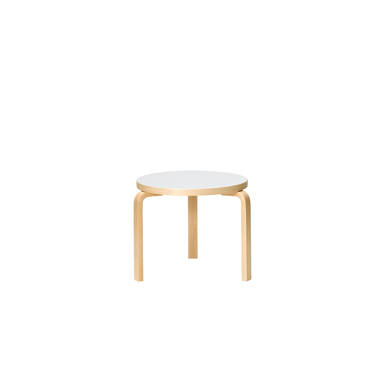 90D Table White Laminate Artek by Alvar Aalto, 1935 - The biggest stock in Europe of Design ...