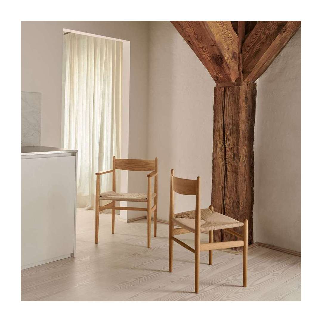 Buy Carl Hansen & Son CH36 Chair, oiled beech, natural cord by Hans ...