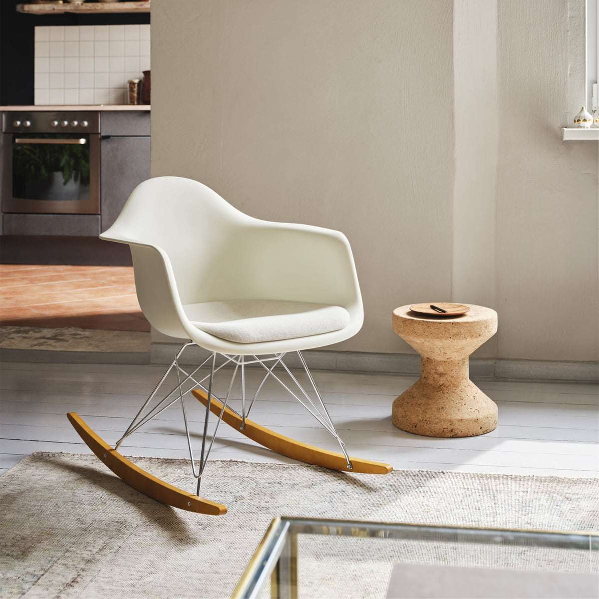 Eames Fiberglass Armchair RAR - Eames parchment Vitra by Charles & Ray ...