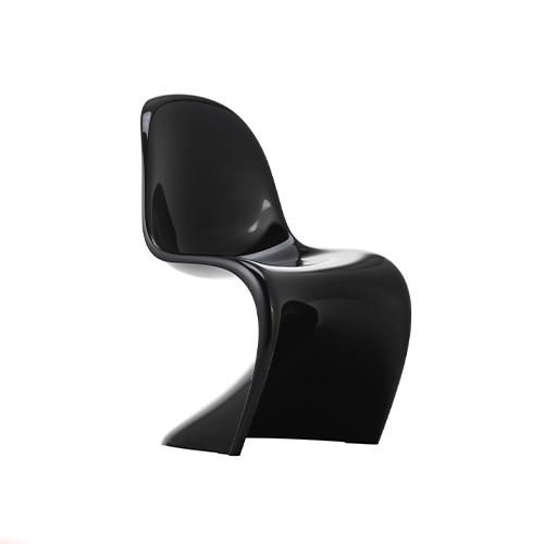 Panton Chair Classic - Black Vitra by Verner Panton, 1967 - The biggest ...