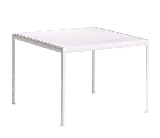 Schultz Dining Table 1966, square, White porcelain top Knoll by Richard ...