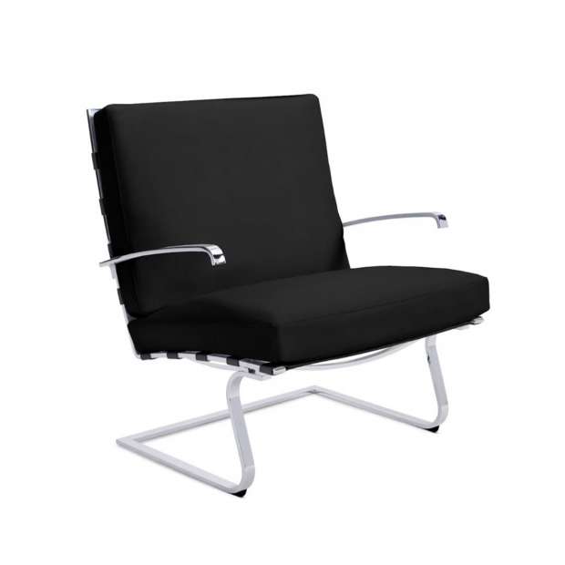 Tugendhat, With arms, Leather Venezia, Black Knoll by Ludwig Mies van ...